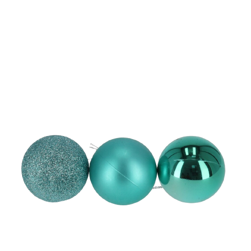 Bola Decorativa Navideña Color Verde Menta Set De 6 Piezas De 8cm ...