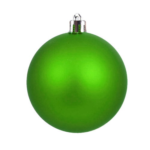 Bola Decorativa Navideña De PVC Color Verde Set De 6 Piezas De 7cm 8470 ...