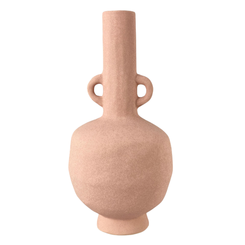 Florero De Ceramica Estilo Japandi Rosa 16X16X35 Cm Concepts 442-500445 ...