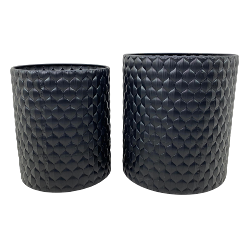 Macetera Metalica Negra 2Pcs 45X45X50.5Cm Concepts 448-5714448 ...