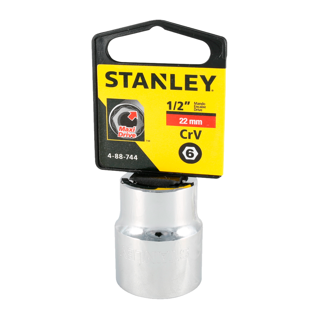 Cubo Estandar 6 Pto De 22mm Mando 1/2 Plg Stanley 4-88-744 | ElBaratillo