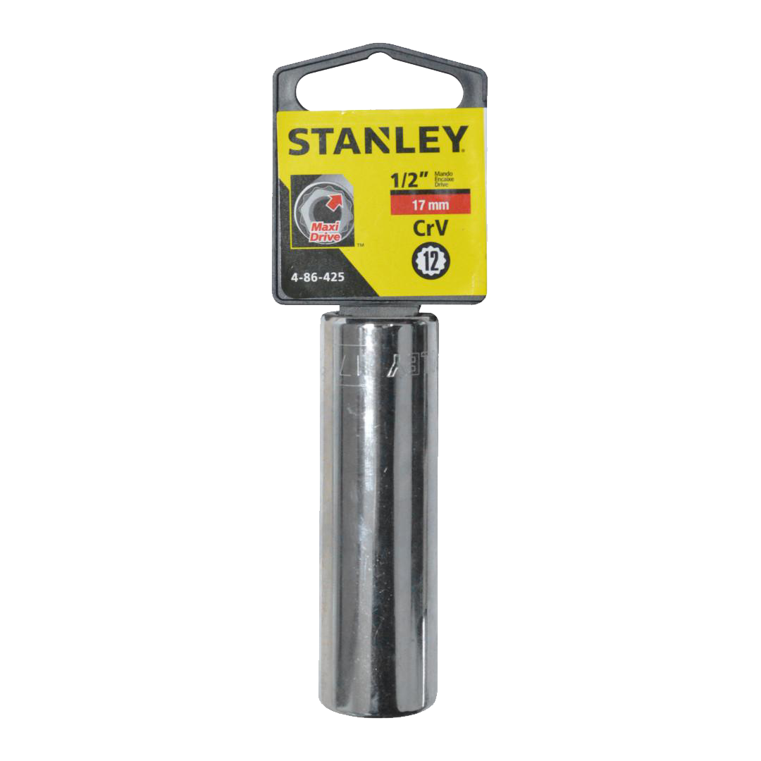 Cubo Largo 12 Pt De 17mm Mando De 1/2 Plg Stanley 4-86-425 | ElBaratillo