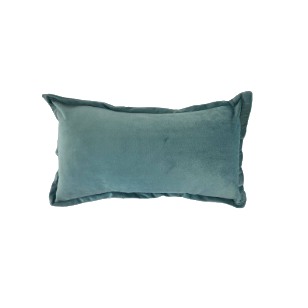 Cojin Decorativo Rectangular Azul Turquesa 350G 50X30X10Cm Poliester ...