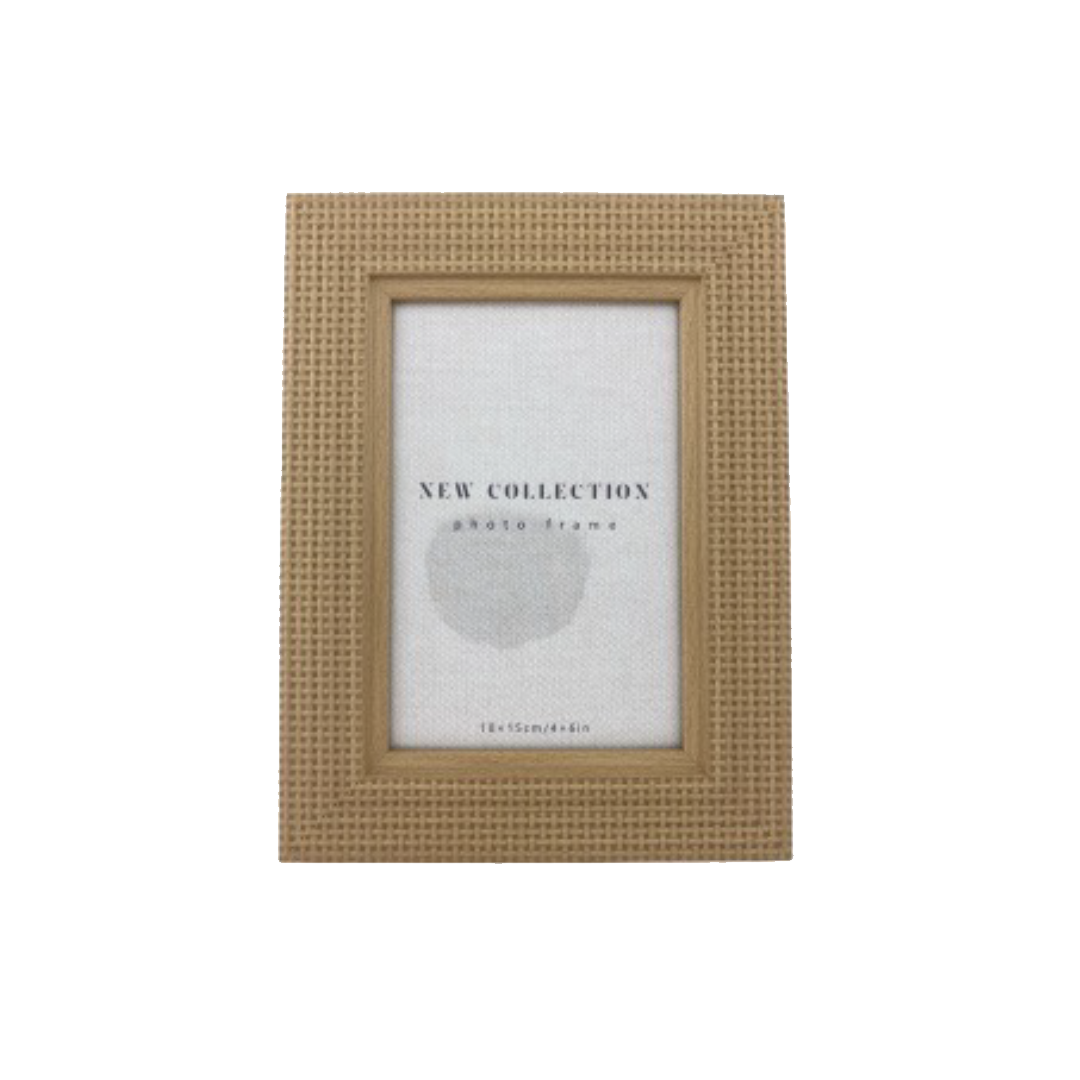 Porta Retratera De Vidrio Y Marco De Poliestireno Beige 6X20.7X1.6Cm ...