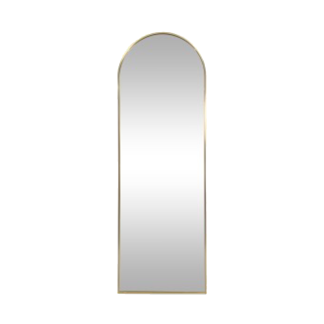Espejo De Pared Semi Ovalado Con Marco Dorado 165X4X56Cm Concpets 532 ...