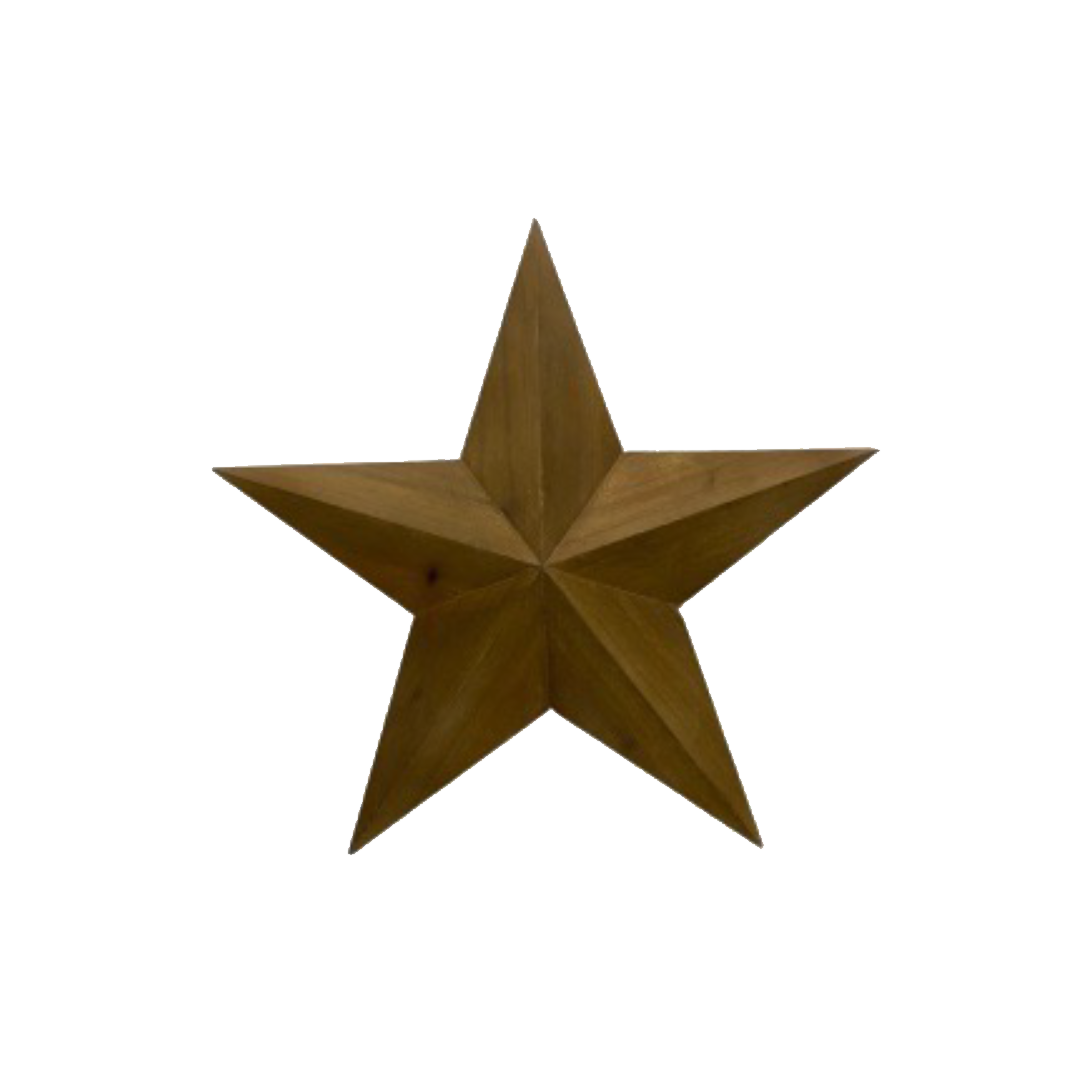 Estrella De Madera Cafe 43X4.5X41.5Cm Santini 201-3900032 | ElBaratillo