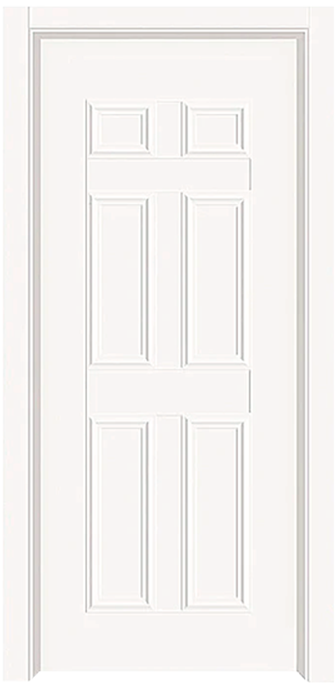 Puerta Metalica Blanca De 36 x 80 Plg De 6 Tableros AP FL01 | ElBaratillo