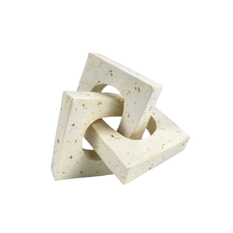 Adorno Decorativo Abstracto Color Crema 18.5X17.4X11.5CM 439-787746 ...