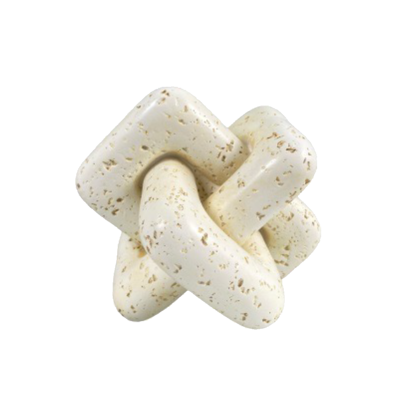 Adorno Decorativo Abstracto Color Crema 21.3X20X18CM 439-787748 ...