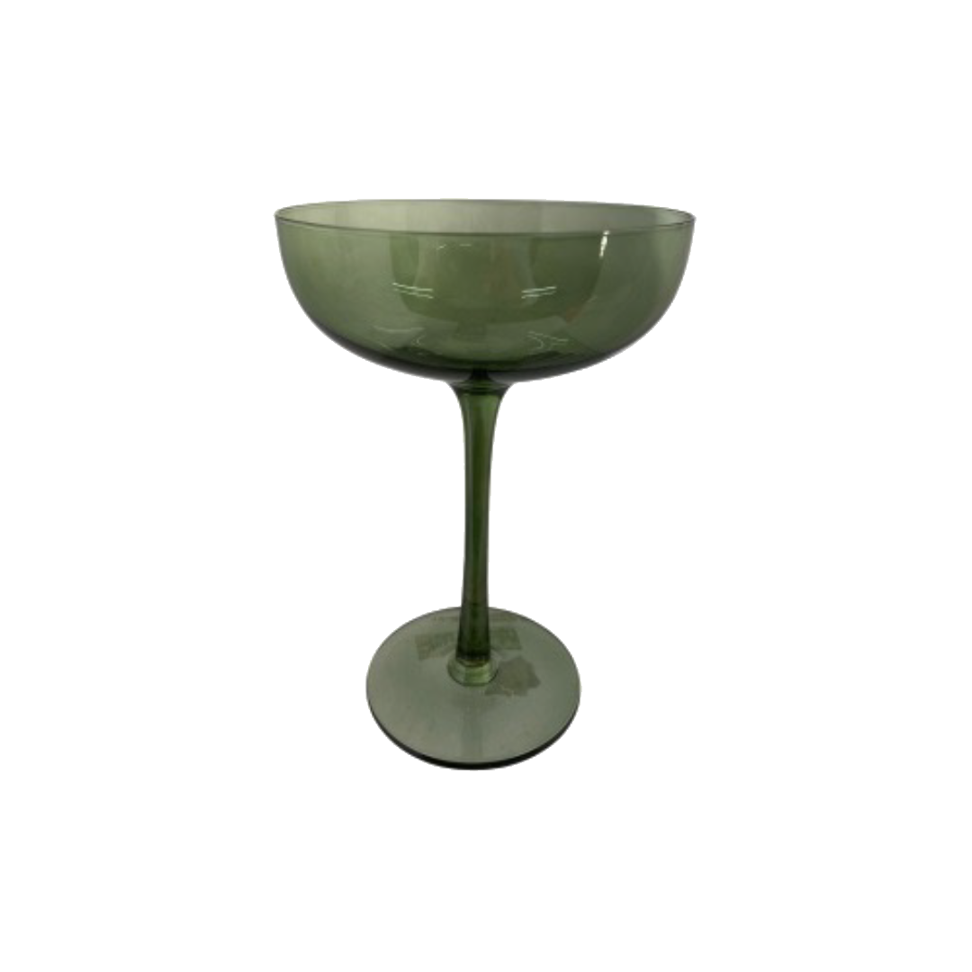 Juego De 2 Copas Color Verde Olivo 350ML 12X12X17Cm 411-965301 ...
