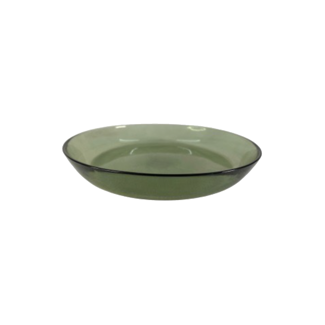 Plato Color Verde Olivo 20.5X20.5X5Cm 411-965303 | ElBaratillo