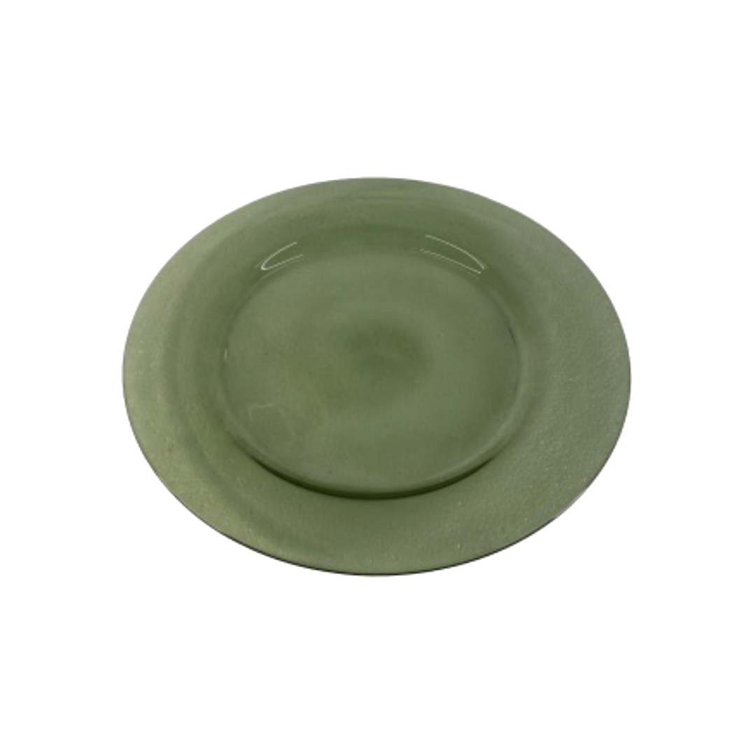 Plato Color Verde Olivo 32X32X2Cm 411-965305 | ElBaratillo