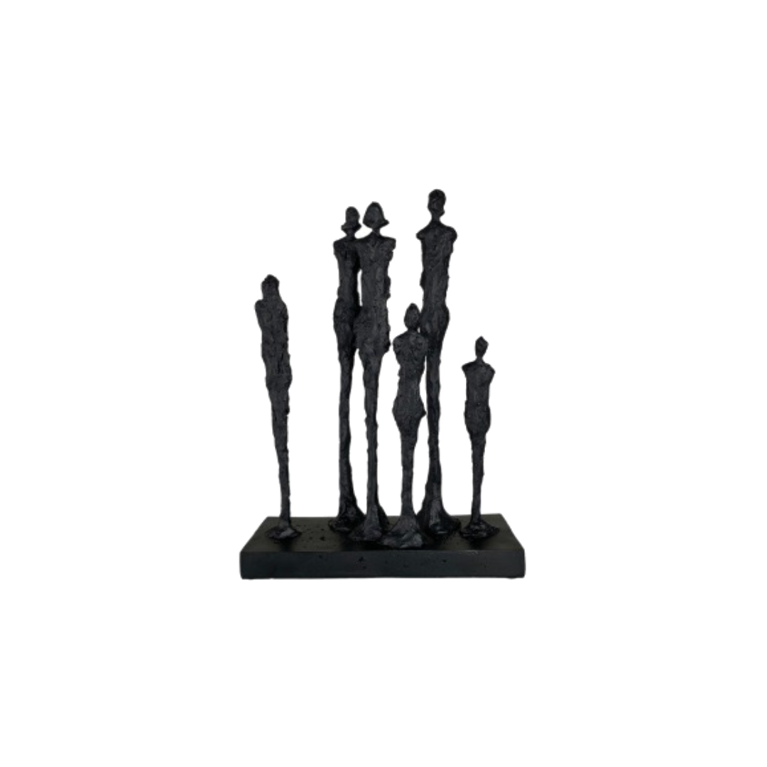 Figura Abstracta Color Negro 28X9.5X39.5Cm 439-788056 | ElBaratillo