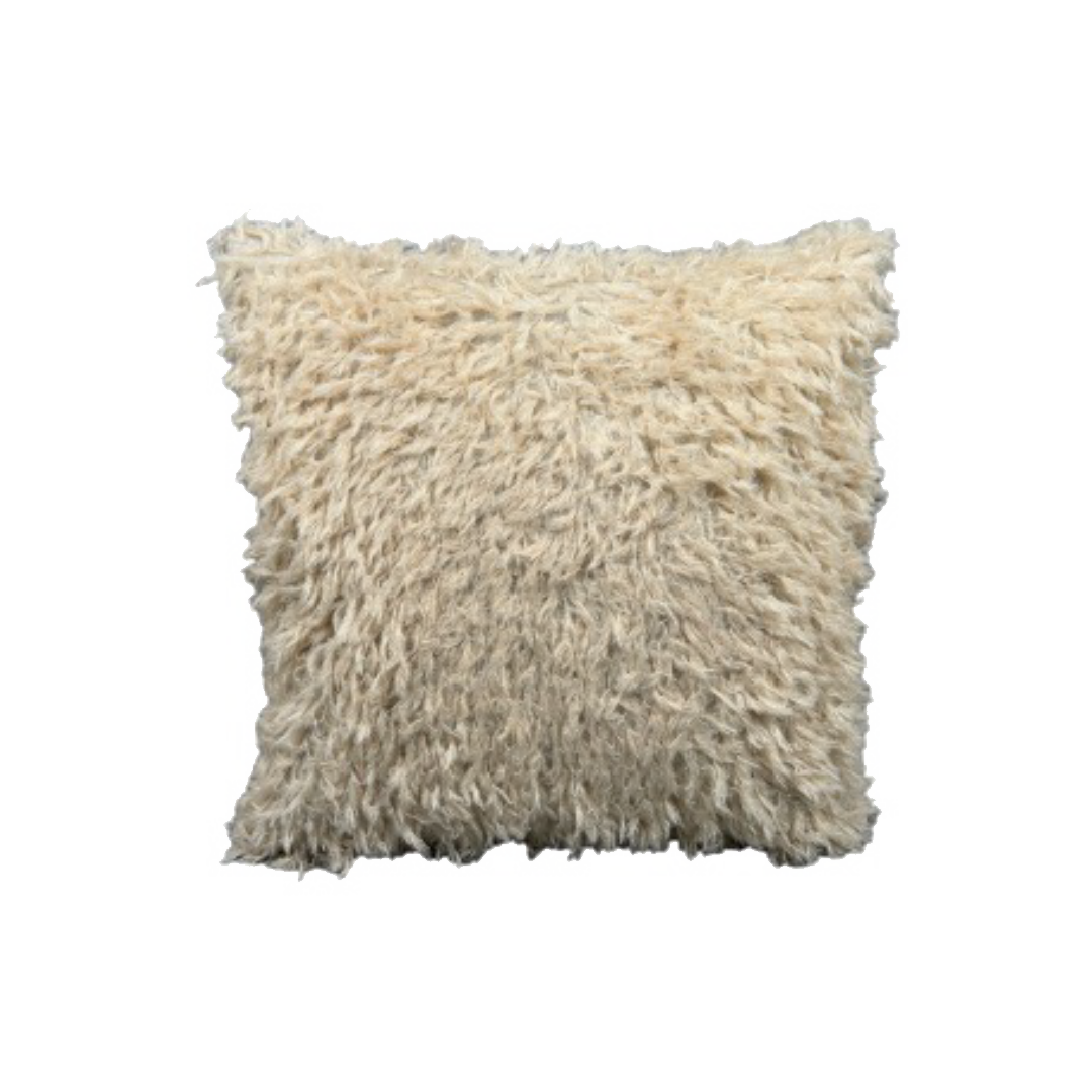 Cojin Decorativo Felpa Color Crema 50x50x1cm 160 4503379 Elbaratillo